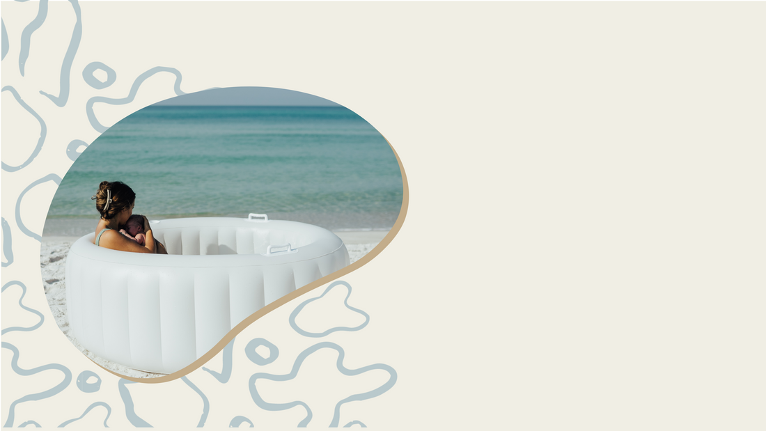 Earthside Birth Pool Home Water Birth Doula Midwife Marshmallow White