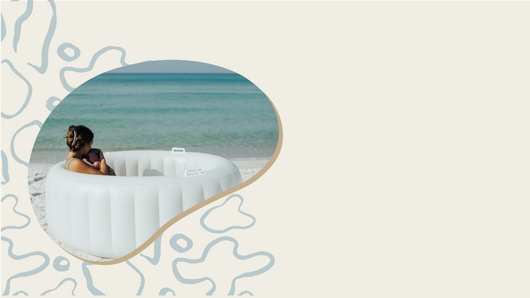 Earthside Birth Pool Home Water Birth Doula Midwife Marshmallow White
